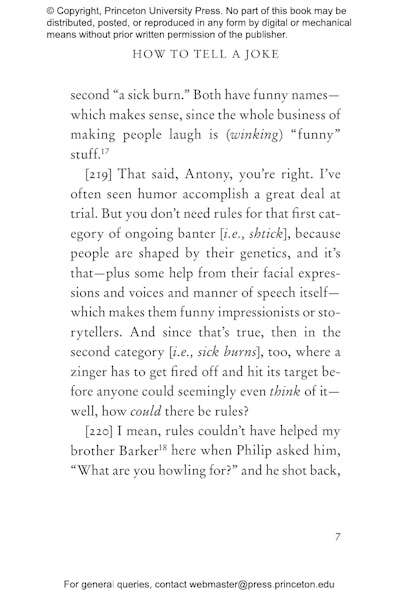 How to Tell a Joke | Princeton University Press