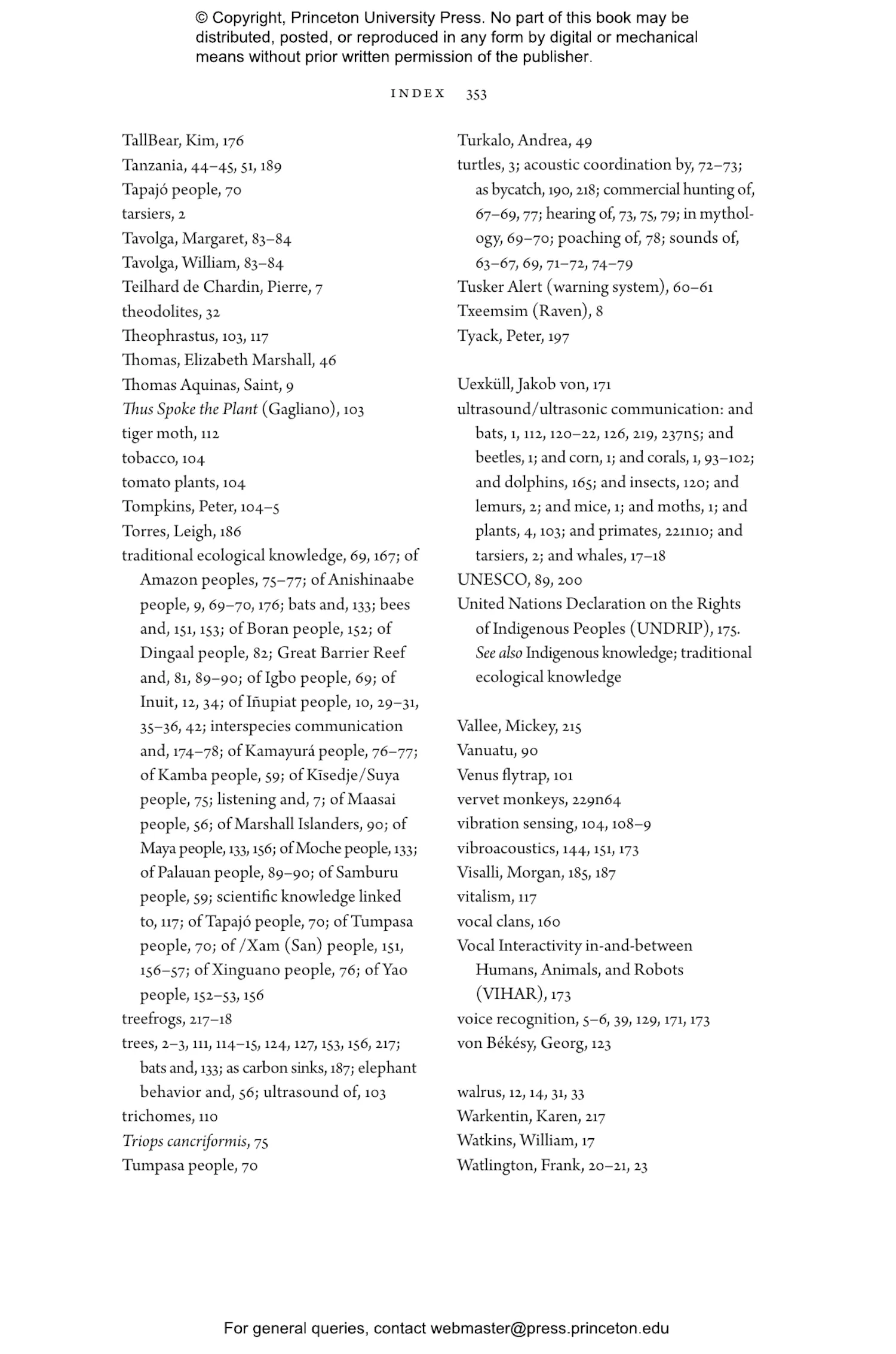 The Sounds of Life | Princeton University Press