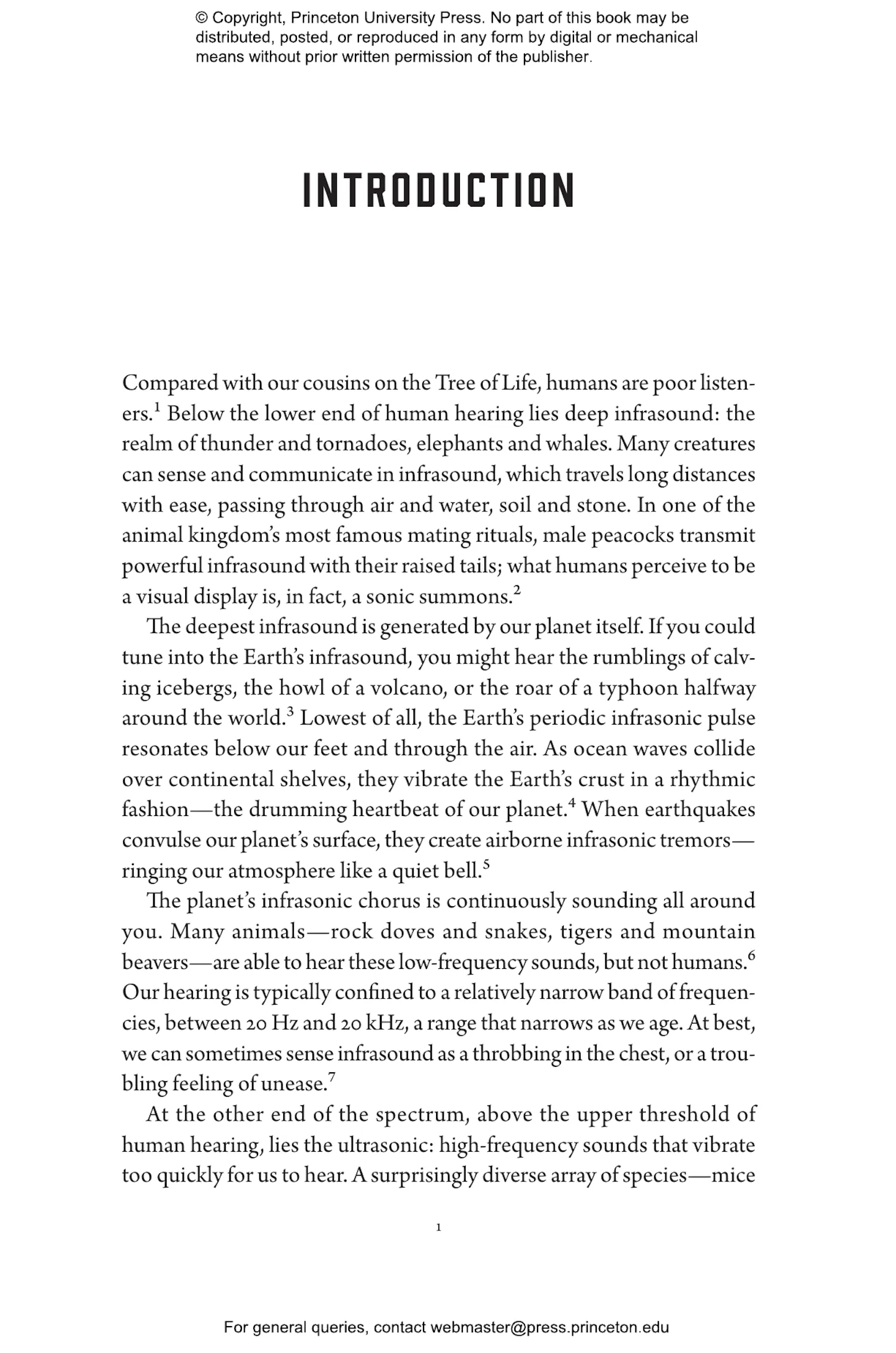 The Sounds of Life | Princeton University Press