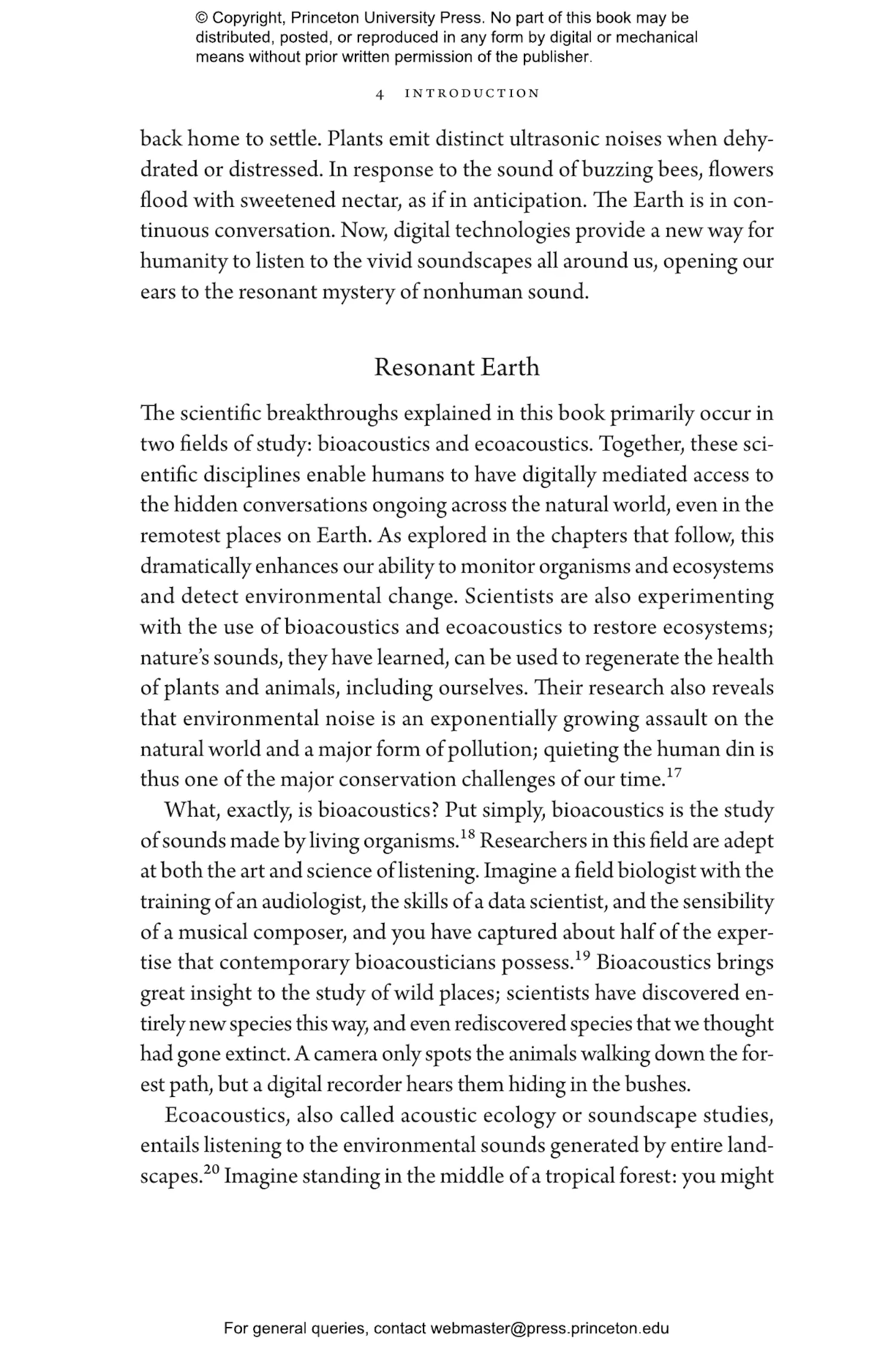 The Sounds of Life | Princeton University Press