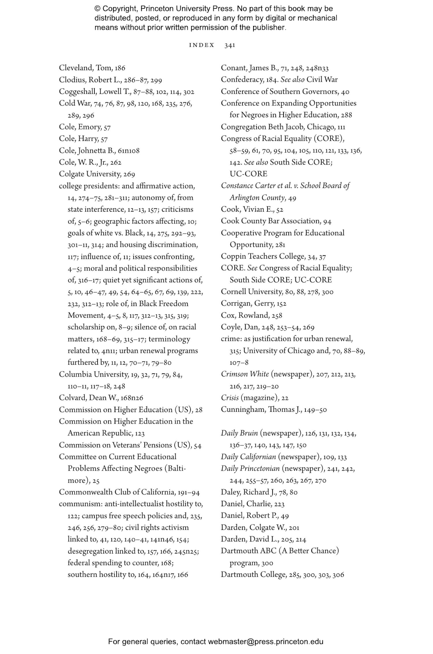 The Campus Color Line | Princeton University Press