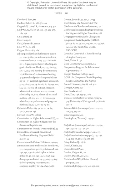 The Campus Color Line | Princeton University Press