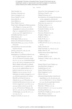 The Campus Color Line | Princeton University Press