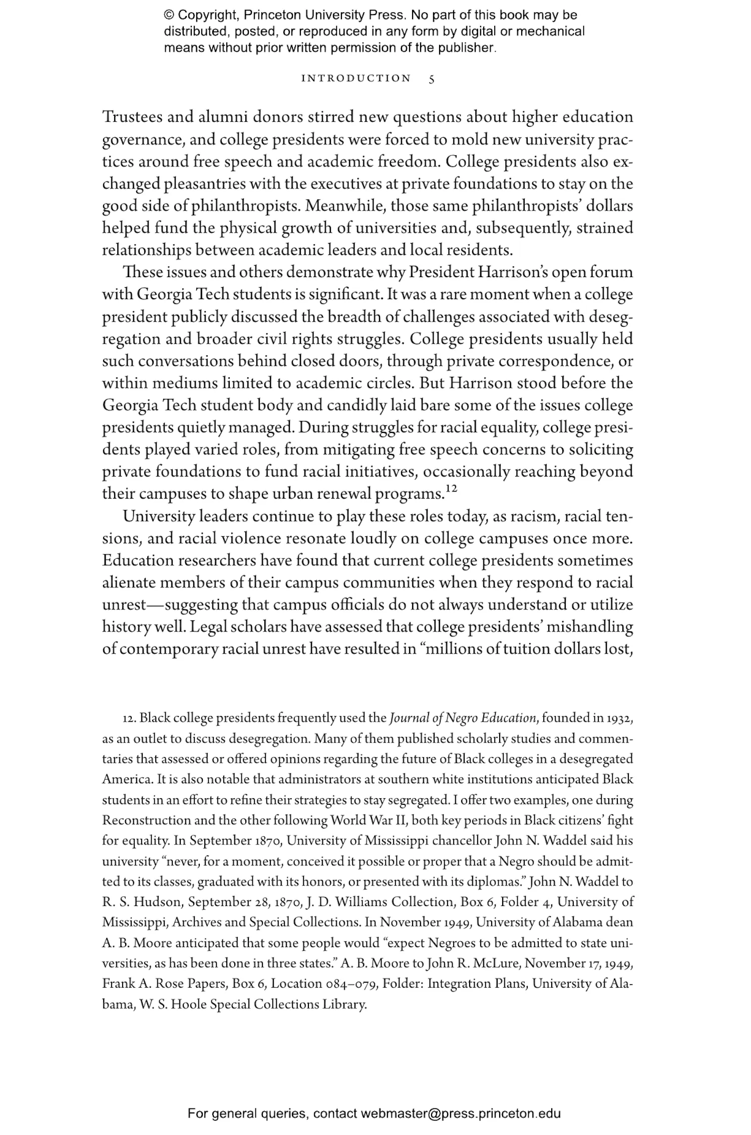 The Campus Color Line | Princeton University Press
