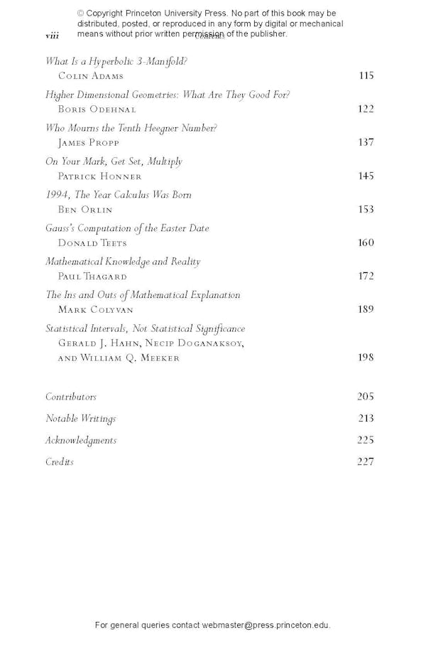 The Best Writing on Mathematics 2020 | Princeton University Press