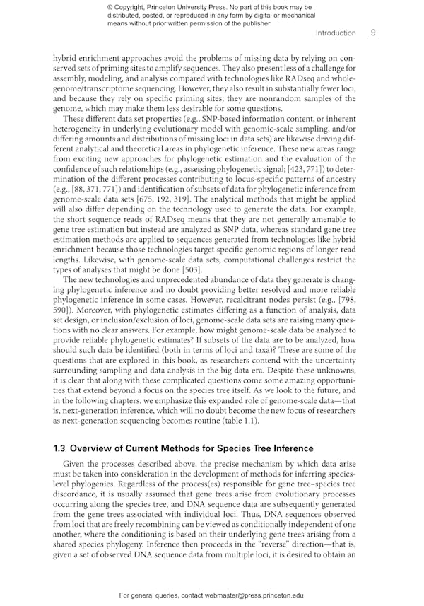 Species Tree Inference | Princeton University Press