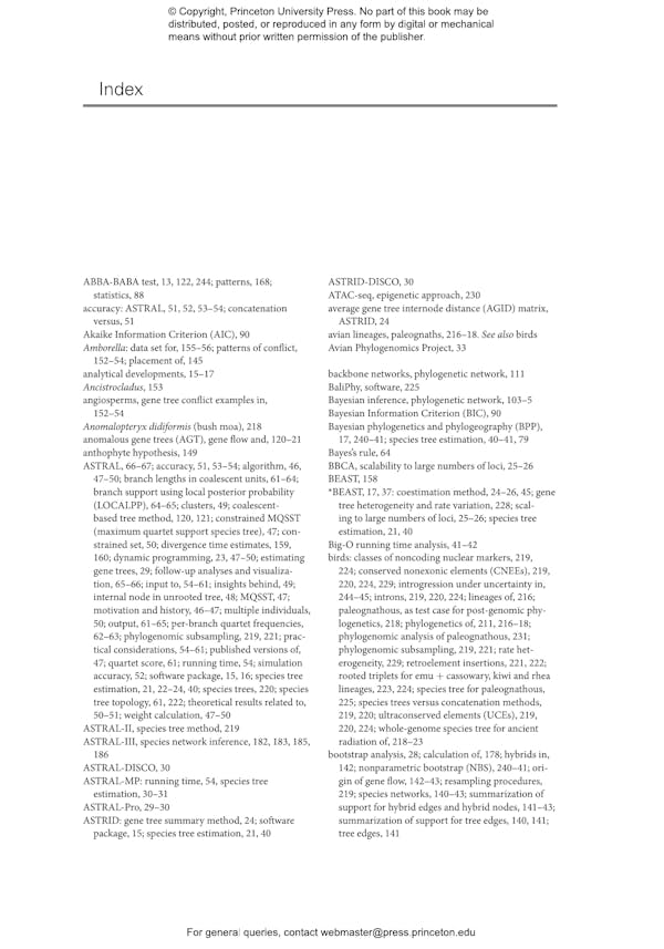 Species Tree Inference | Princeton University Press