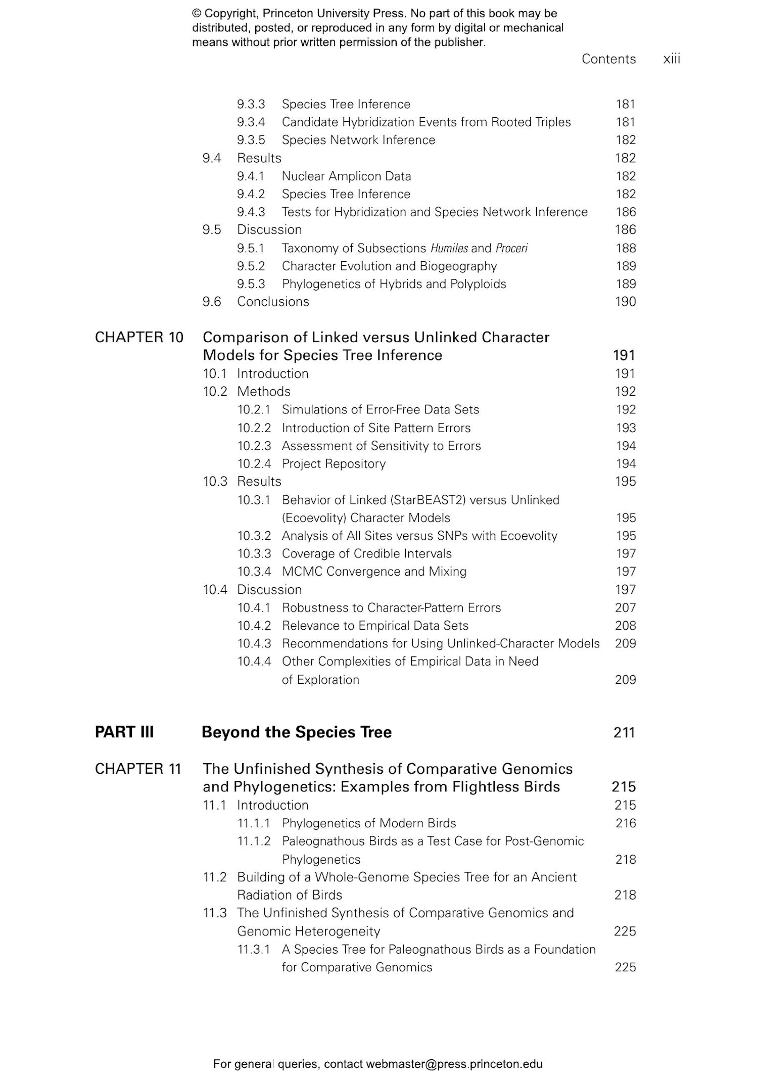 Species Tree Inference | Princeton University Press