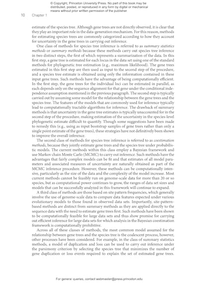 Species Tree Inference | Princeton University Press
