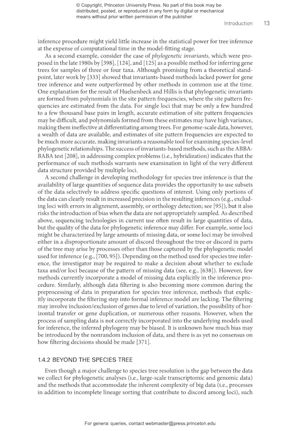 Species Tree Inference | Princeton University Press
