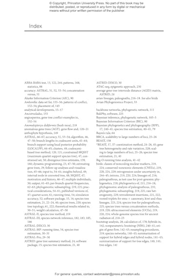 Species Tree Inference | Princeton University Press