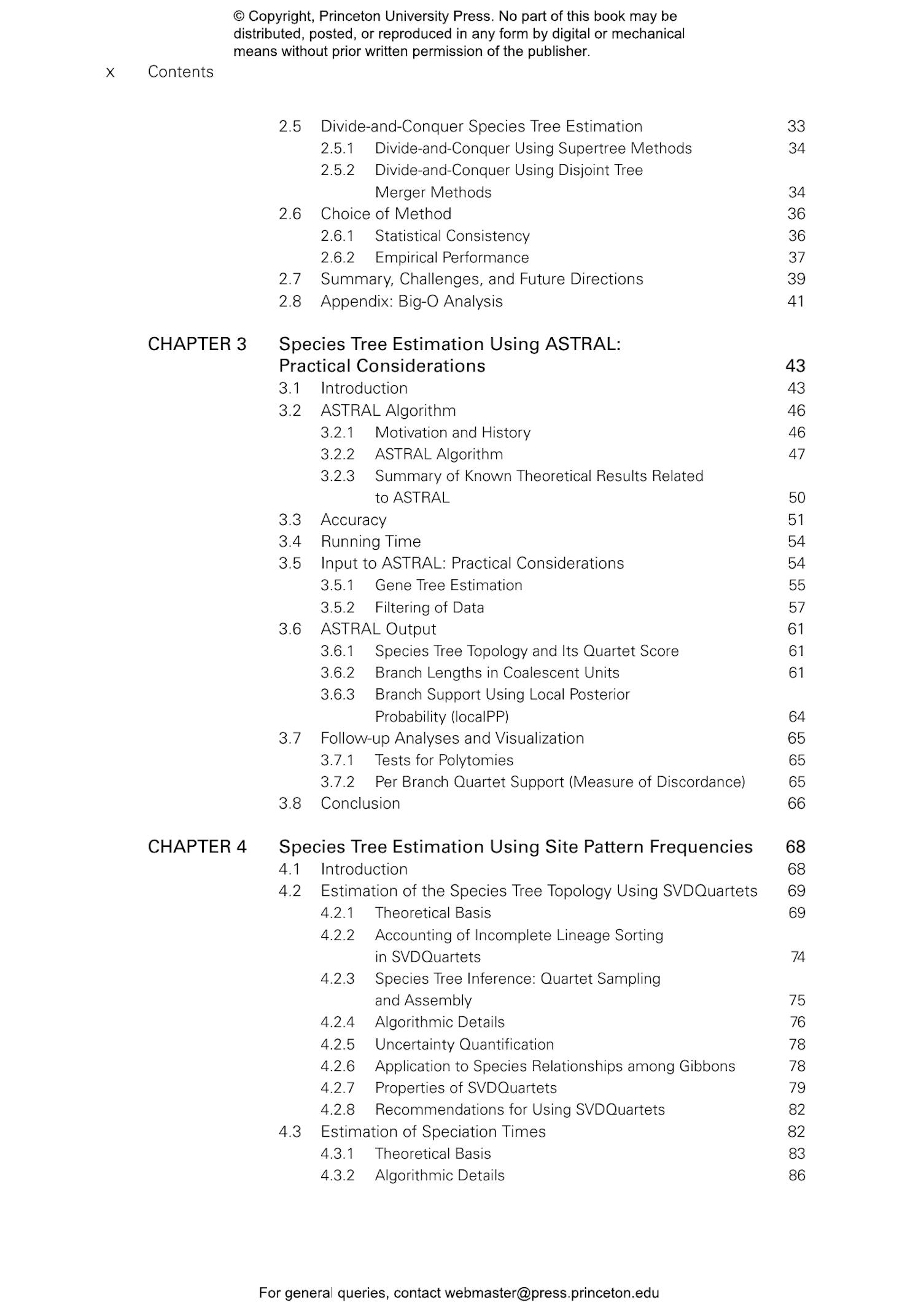 Species Tree Inference | Princeton University Press