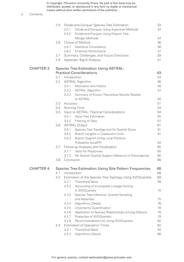 Species Tree Inference | Princeton University Press