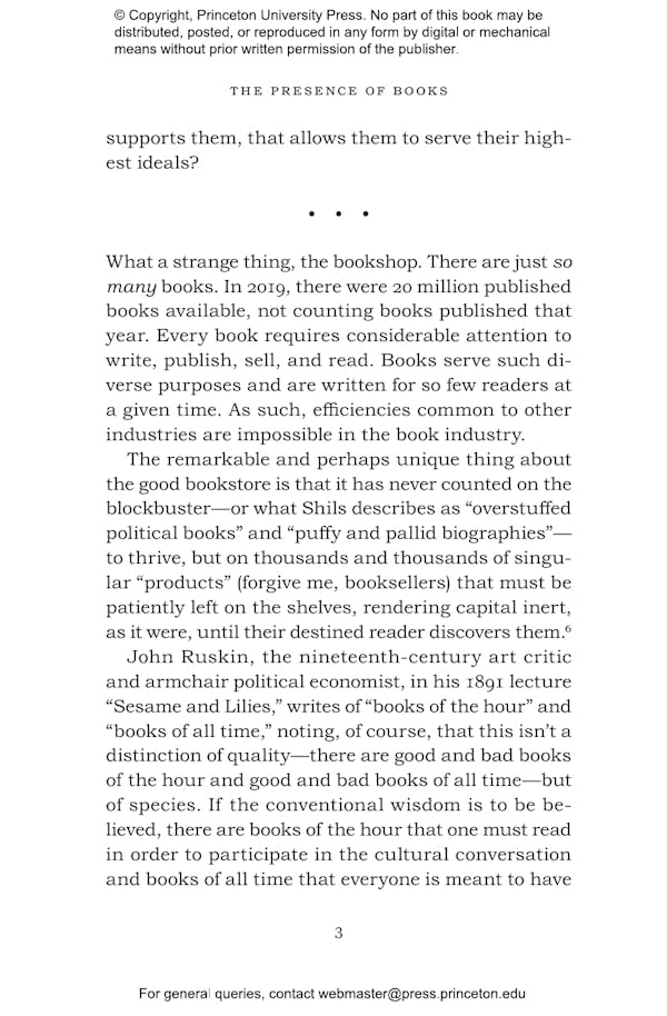 In Praise of Good Bookstores | Princeton University Press
