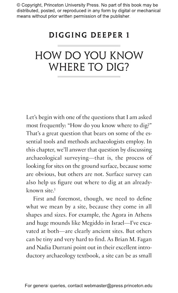 Digging Deeper | Princeton University Press