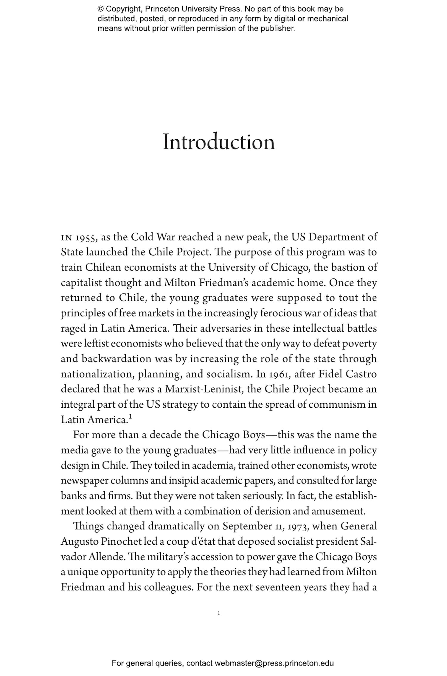 The Chile Project | Princeton University Press