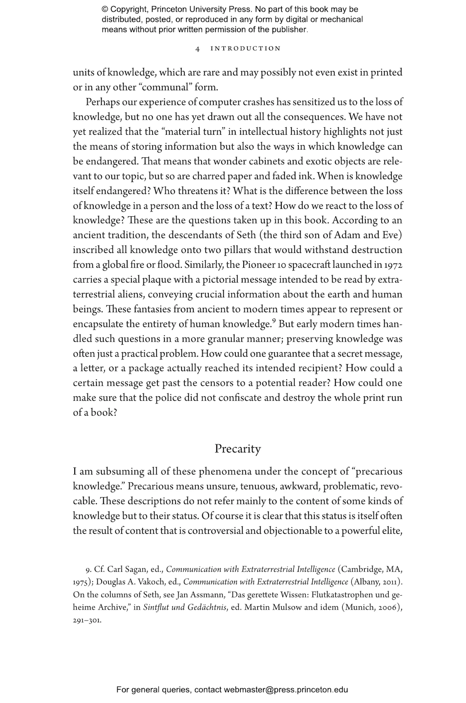 Knowledge Lost | Princeton University Press