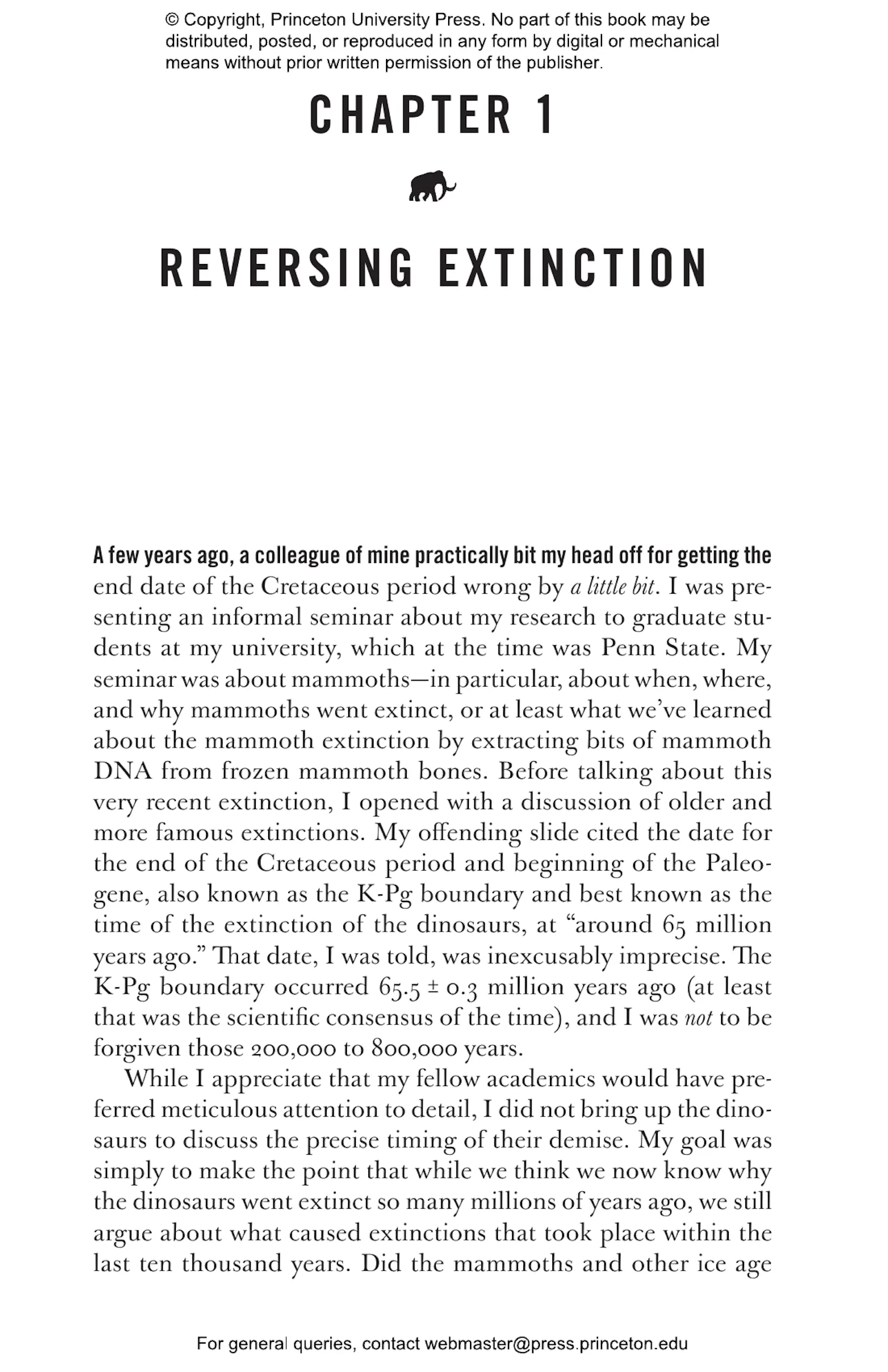 How to Clone a Mammoth | Princeton University Press