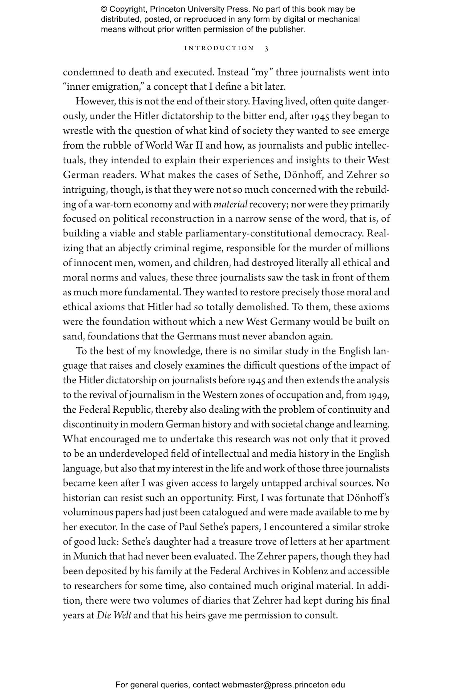 Journalists between Hitler and Adenauer | Princeton University Press