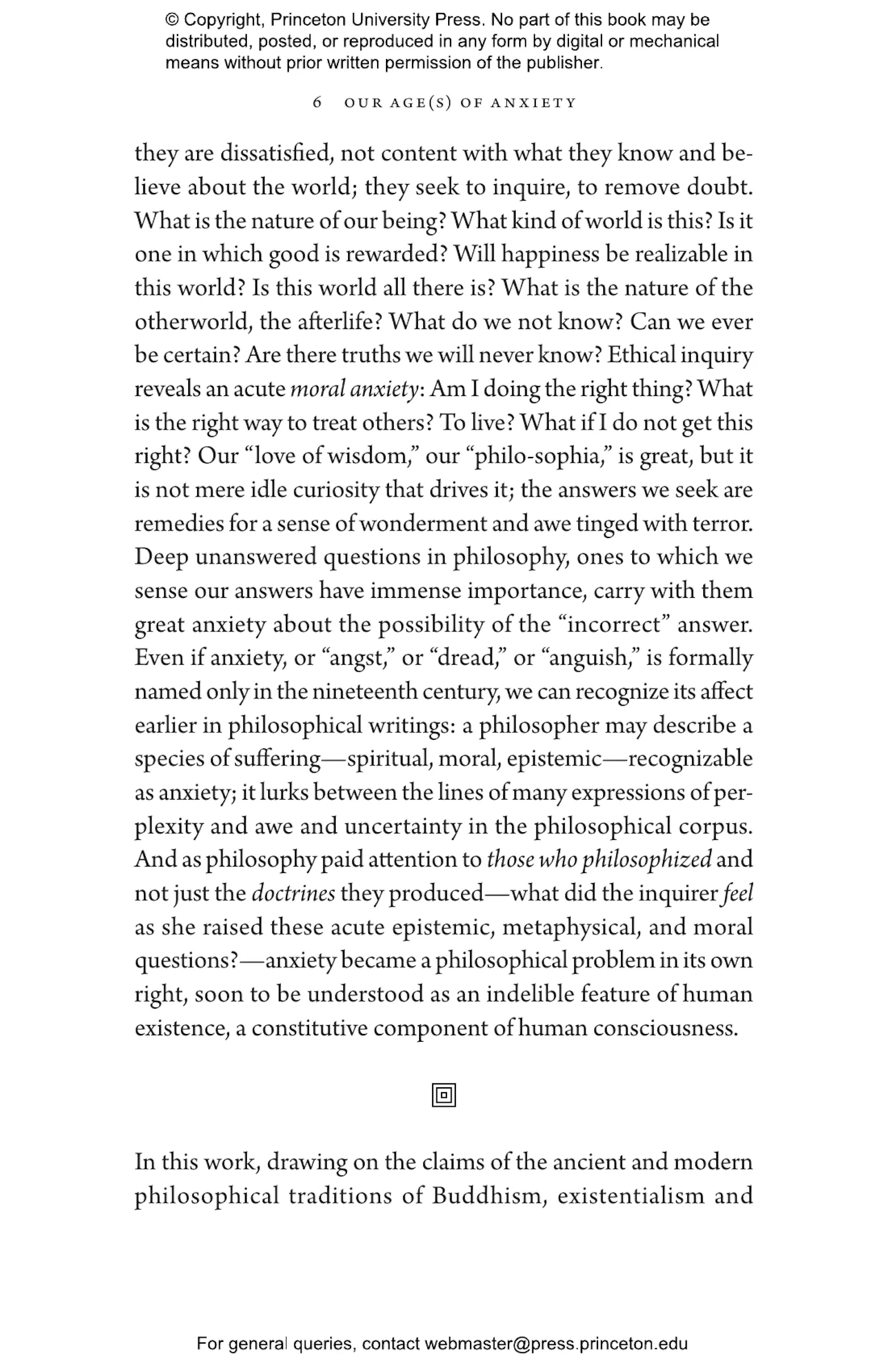 Anxiety | Princeton University Press