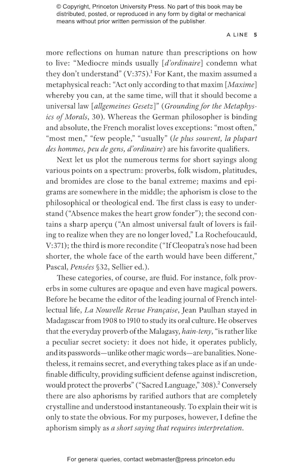 A Theory of the Aphorism | Princeton University Press