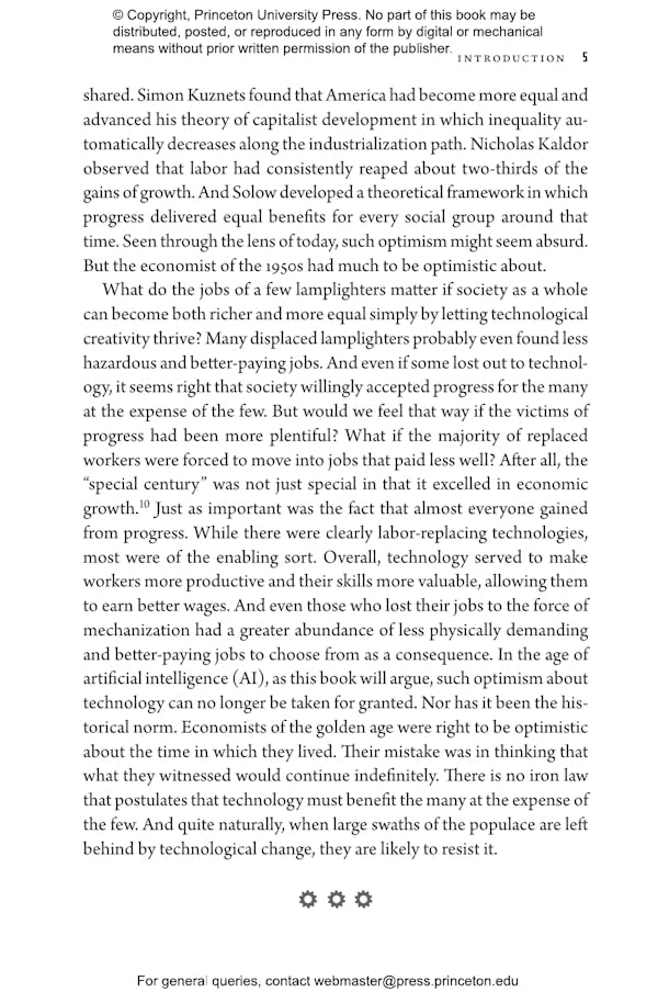 The Technology Trap | Princeton University Press