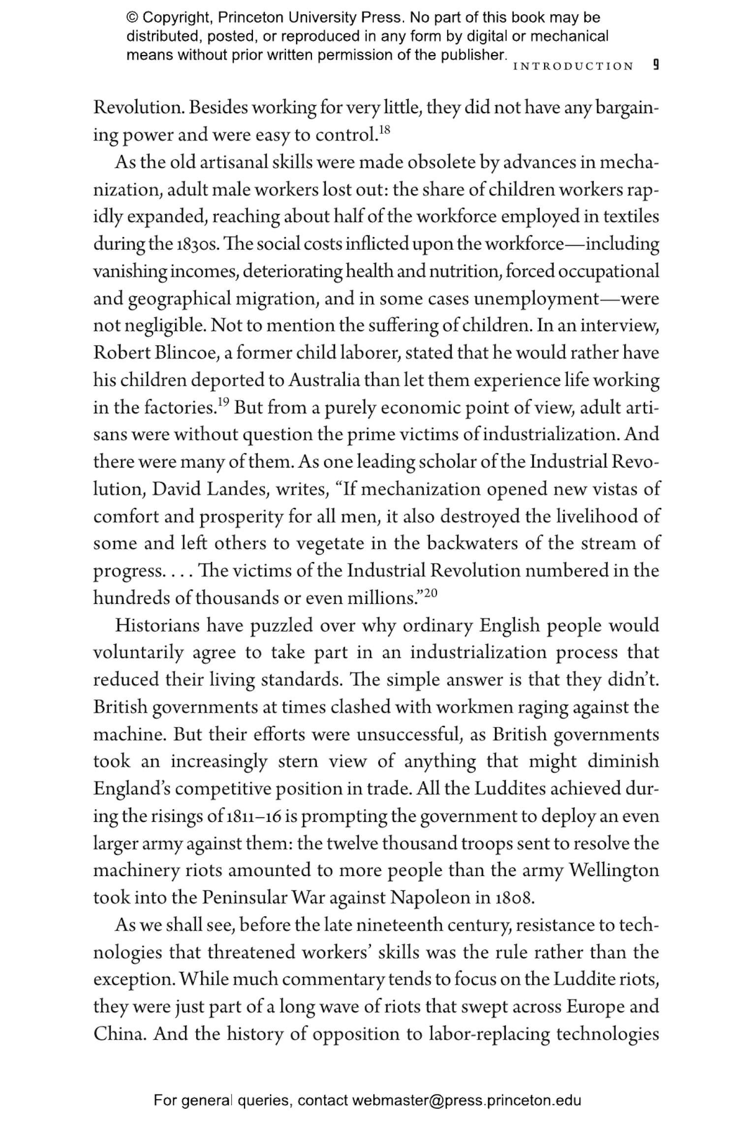 The Technology Trap | Princeton University Press