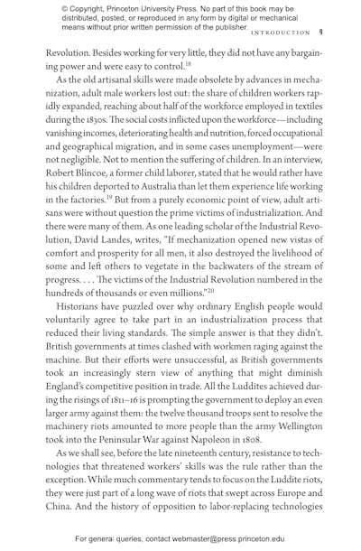 The Technology Trap | Princeton University Press