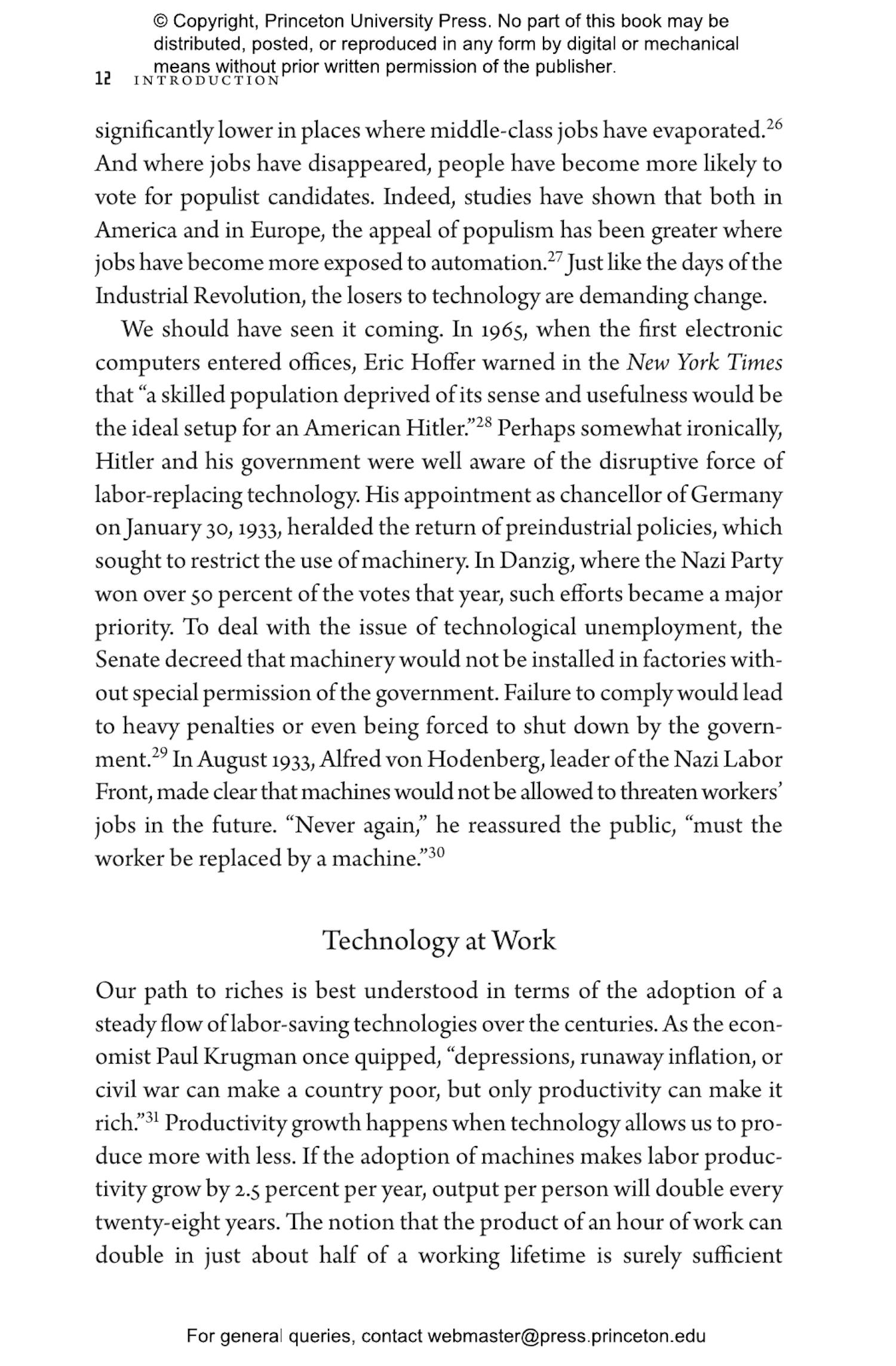 The Technology Trap | Princeton University Press