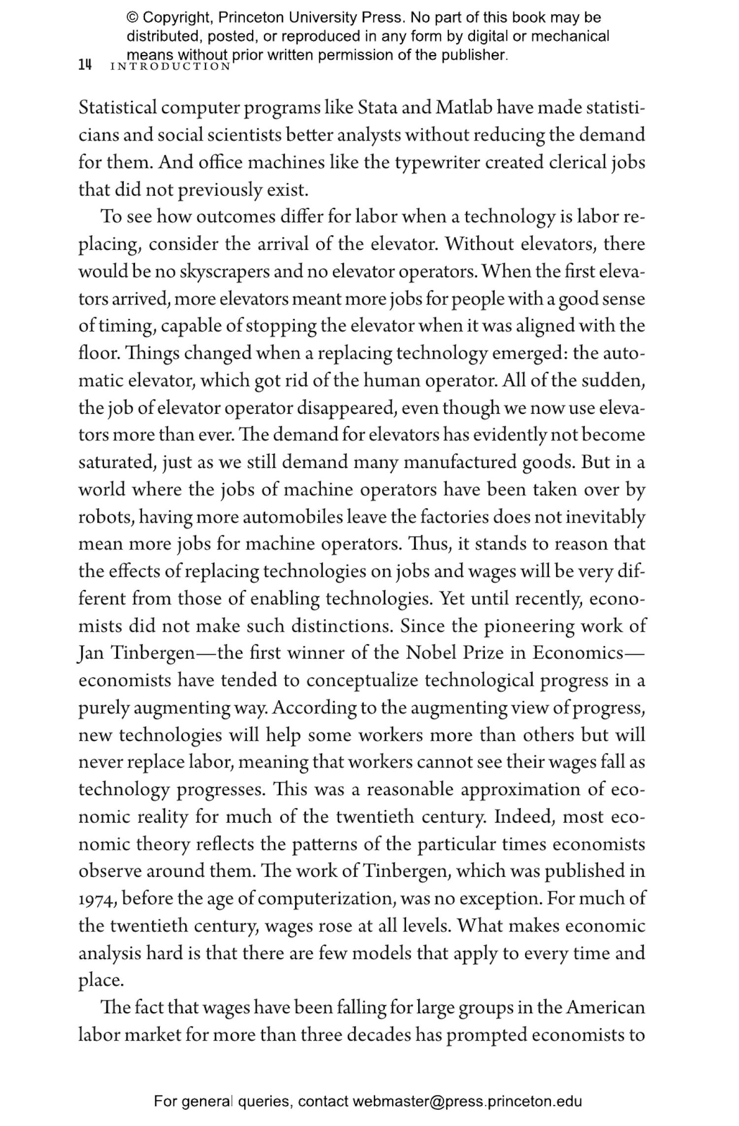 The Technology Trap | Princeton University Press