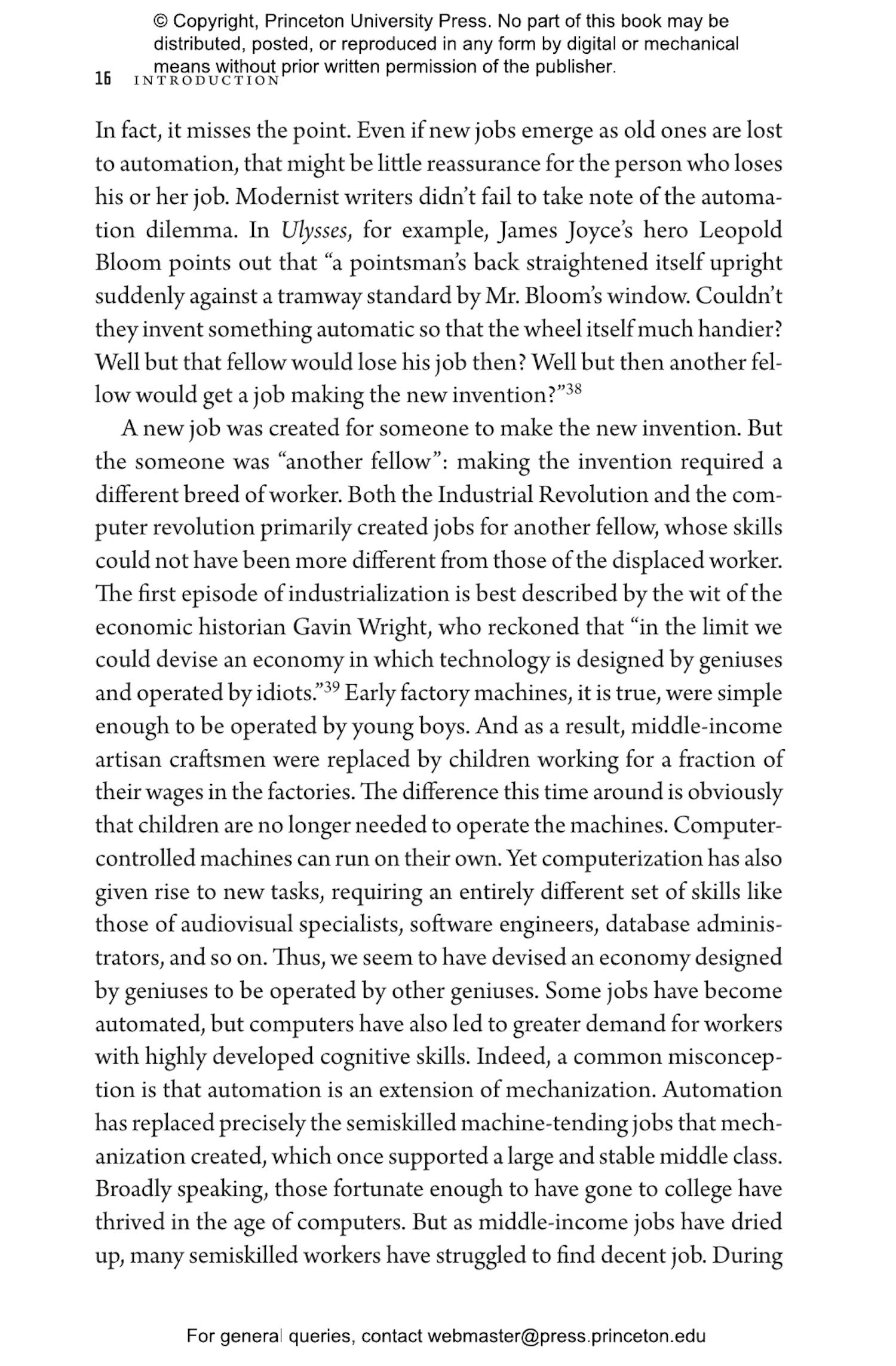 The Technology Trap | Princeton University Press