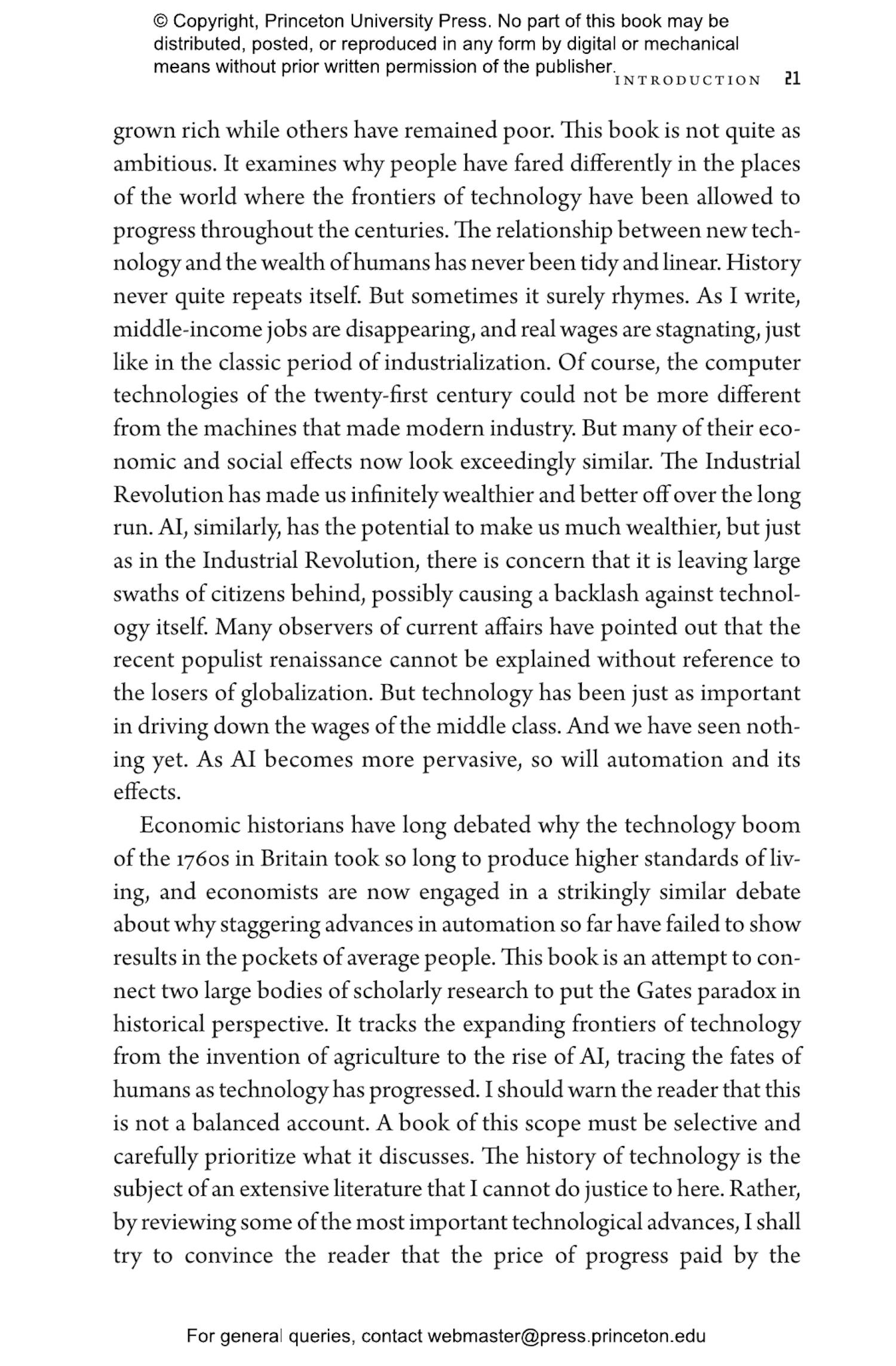 The Technology Trap | Princeton University Press