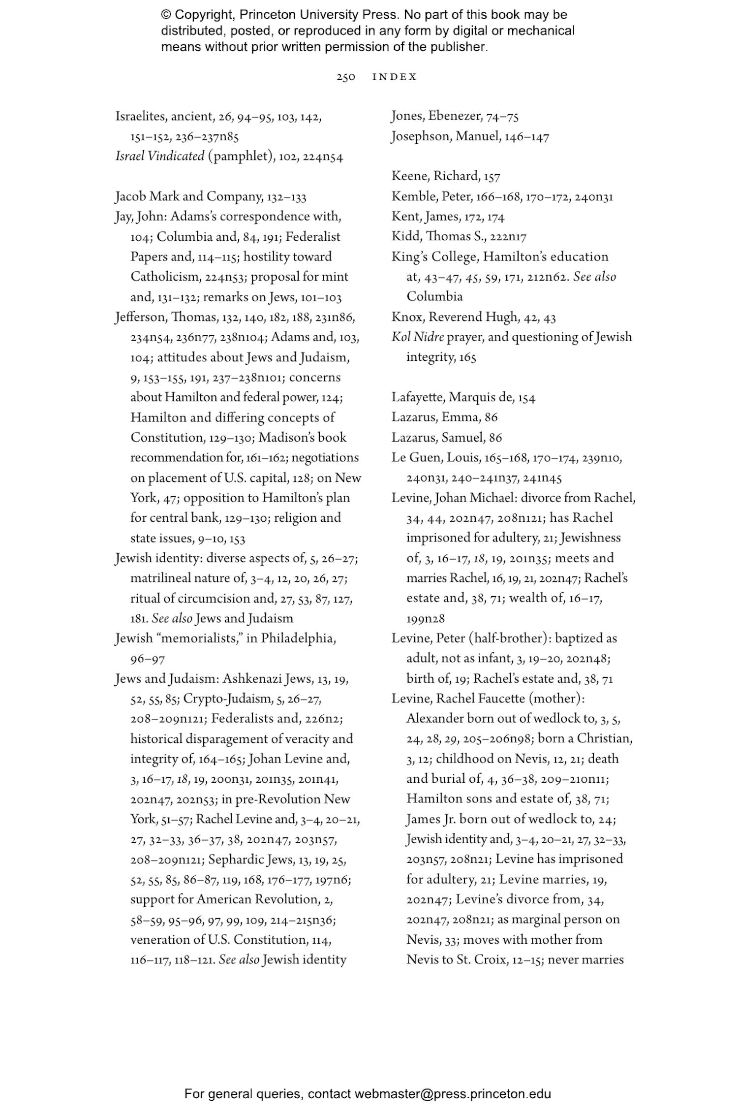 The Jewish World of Alexander Hamilton | Princeton University Press