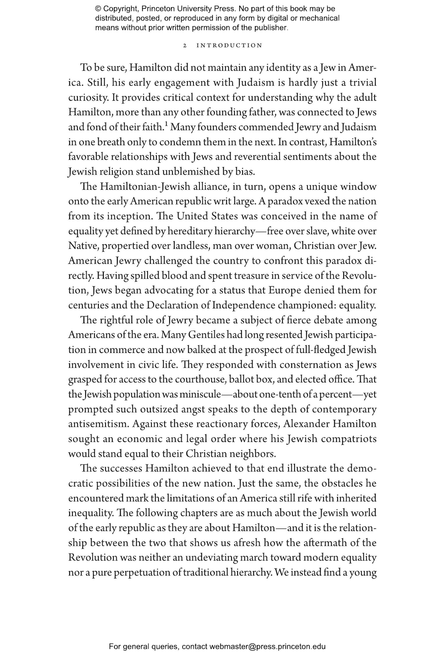 The Jewish World of Alexander Hamilton | Princeton University Press