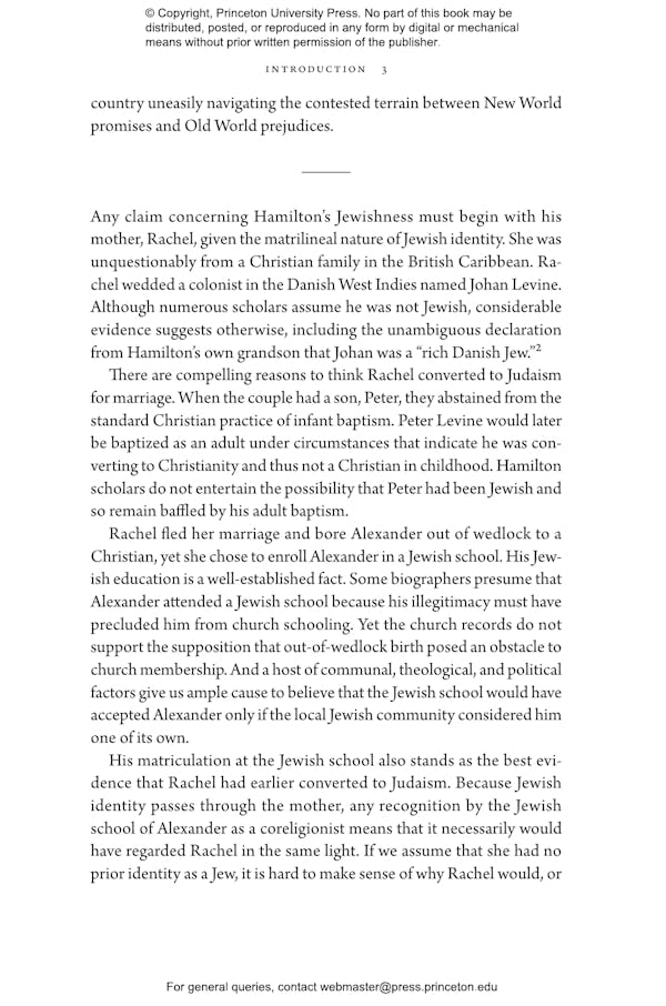The Jewish World of Alexander Hamilton | Princeton University Press