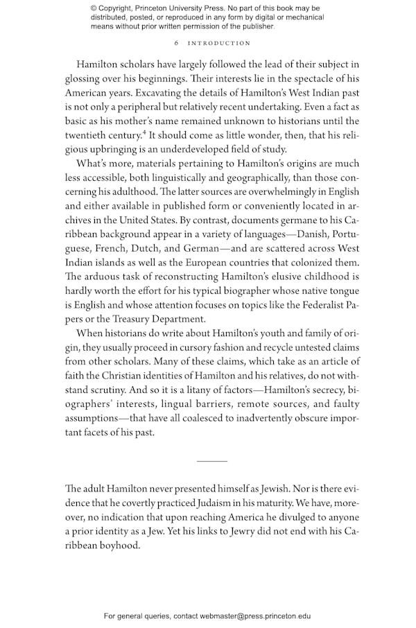 The Jewish World of Alexander Hamilton | Princeton University Press