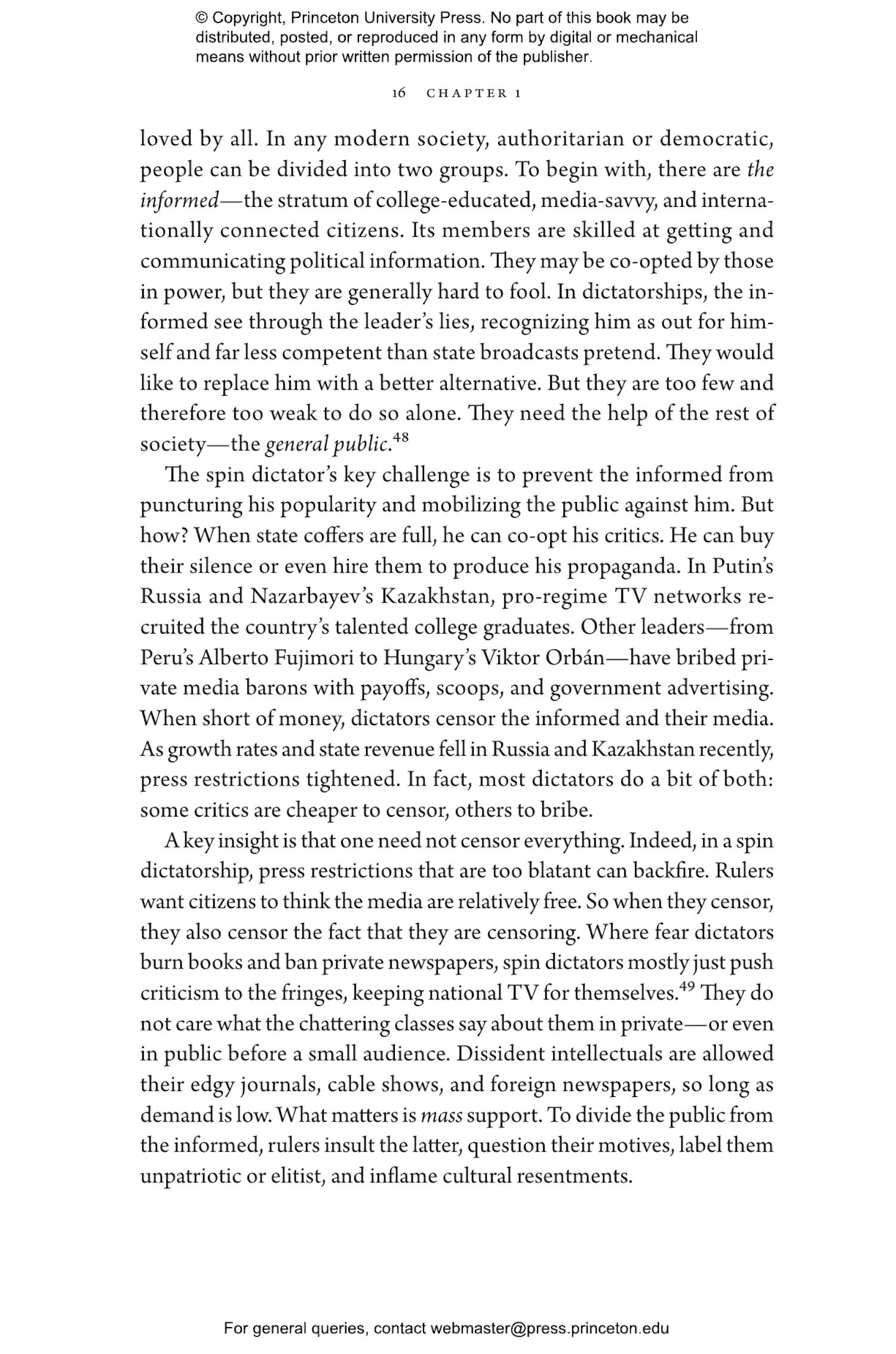 Spin Dictators | Princeton University Press