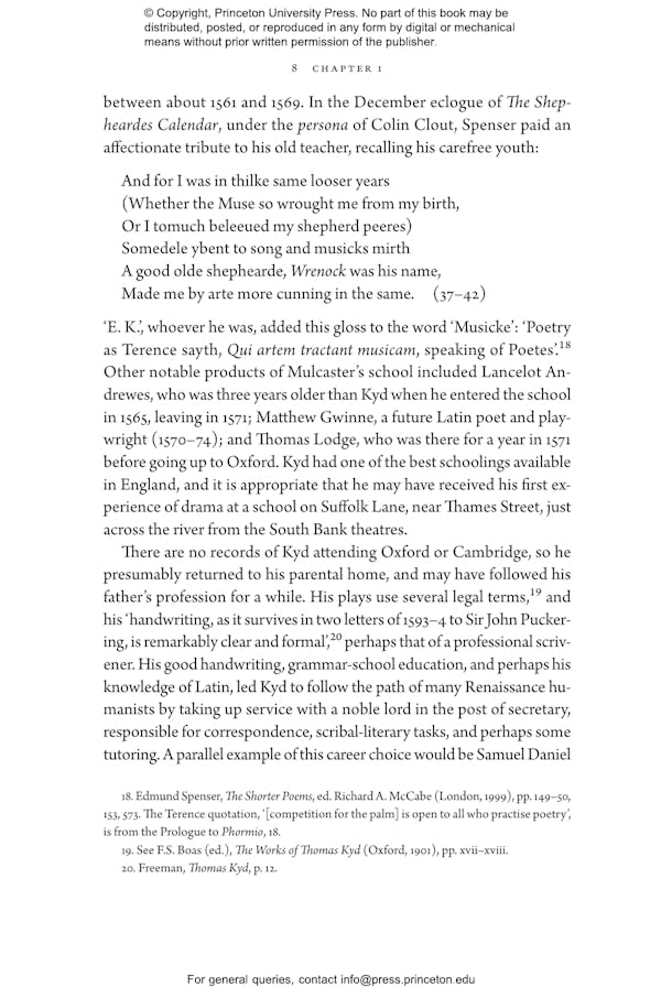 Thomas Kyd | Princeton University Press