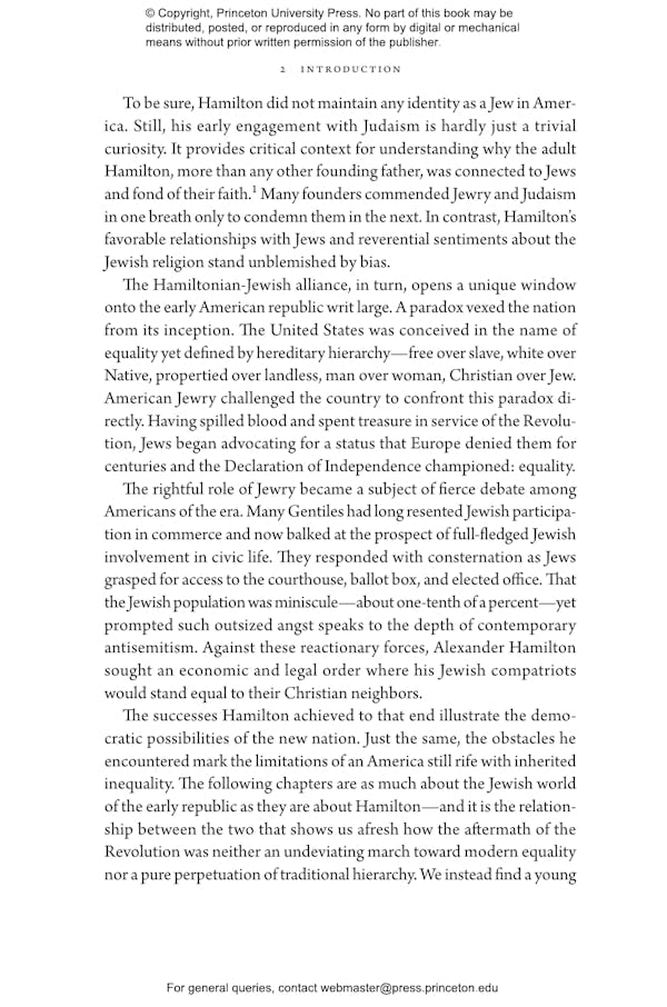 The Jewish World of Alexander Hamilton | Princeton University Press