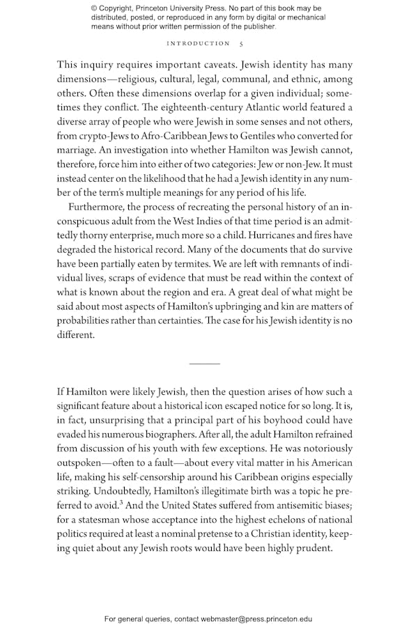 The Jewish World of Alexander Hamilton | Princeton University Press