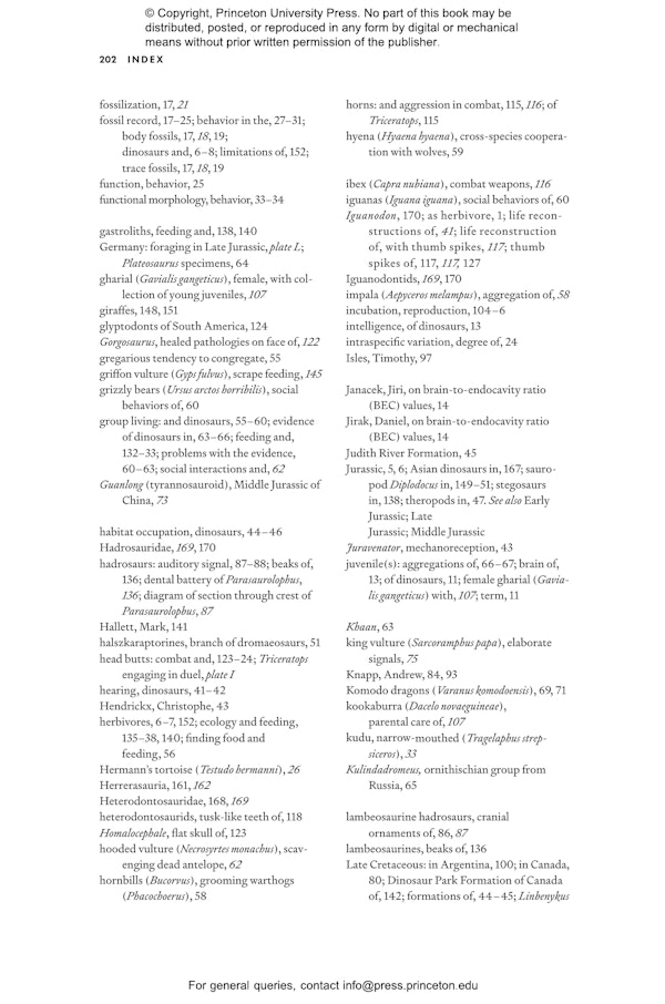 Uncovering Dinosaur Behavior | Princeton University Press