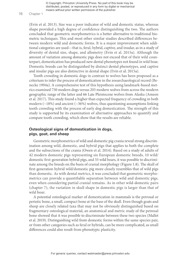 The Process of Animal Domestication | Princeton University Press