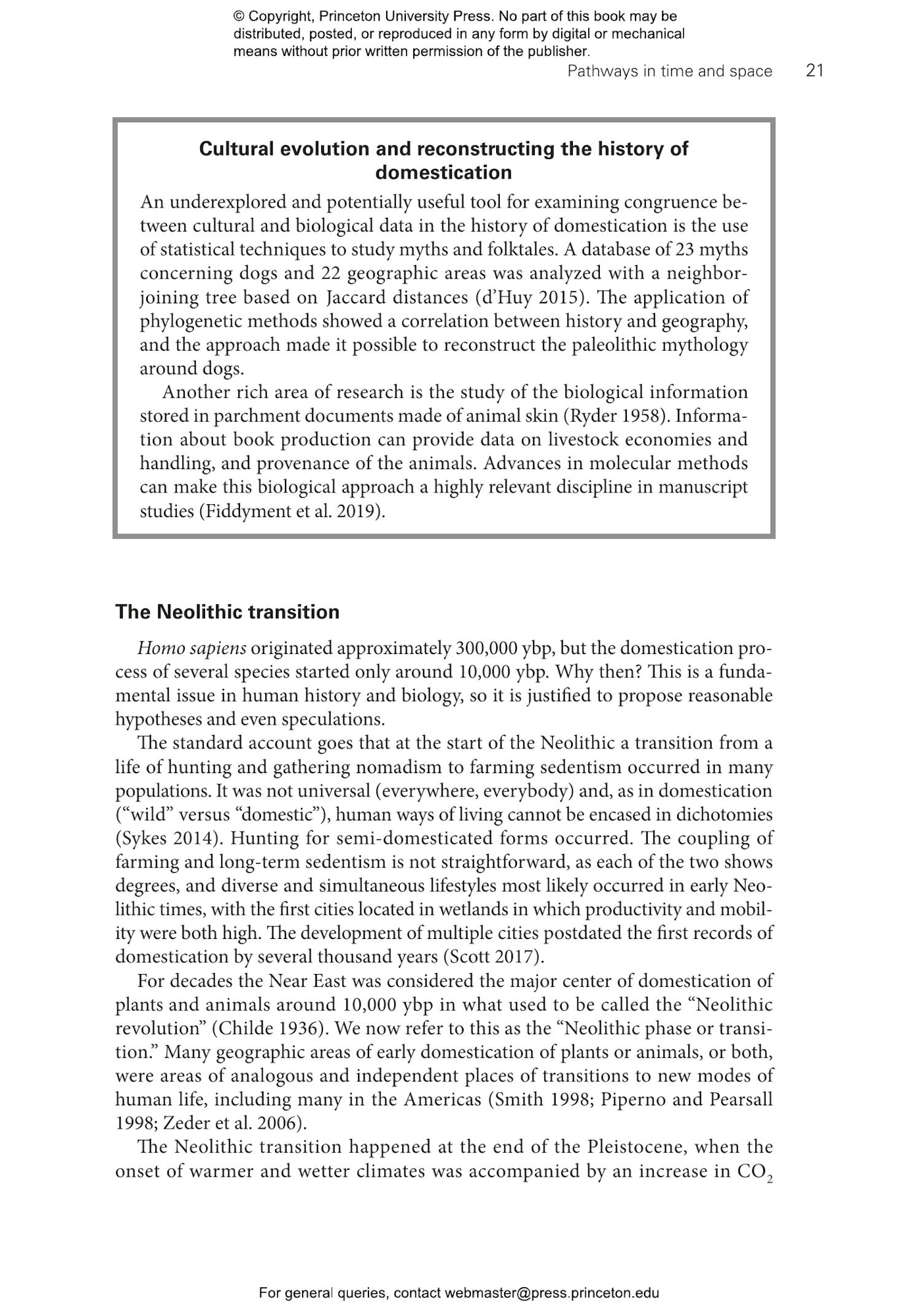 The Process of Animal Domestication | Princeton University Press