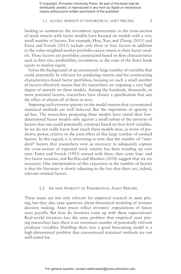 Machine Learning in Asset Pricing | Princeton University Press