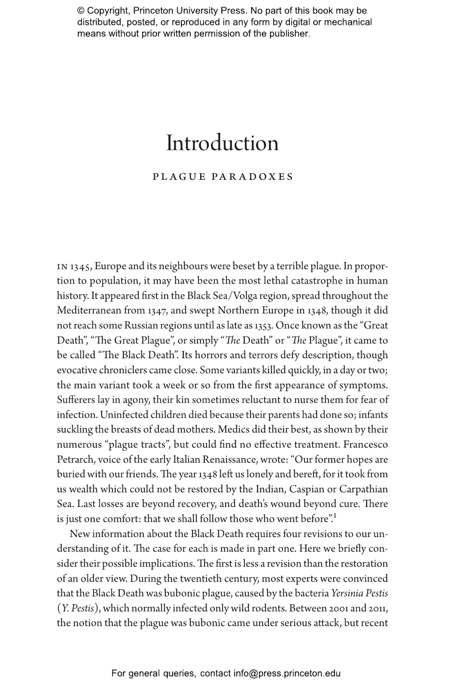 The World the Plague Made | Princeton University Press