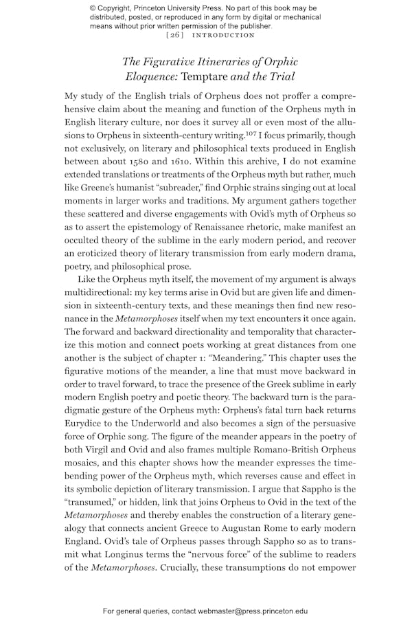 The Trials of Orpheus | Princeton University Press