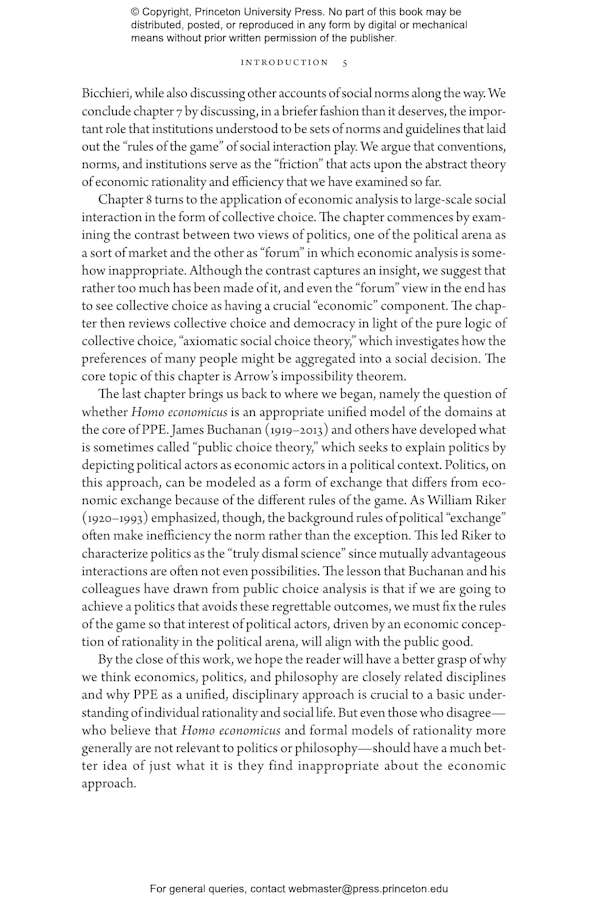 Philosophy, Politics, and Economics | Princeton University Press