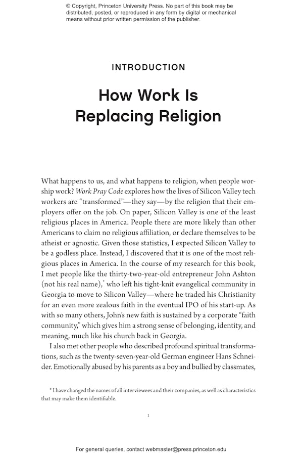 Work Pray Code | Princeton University Press