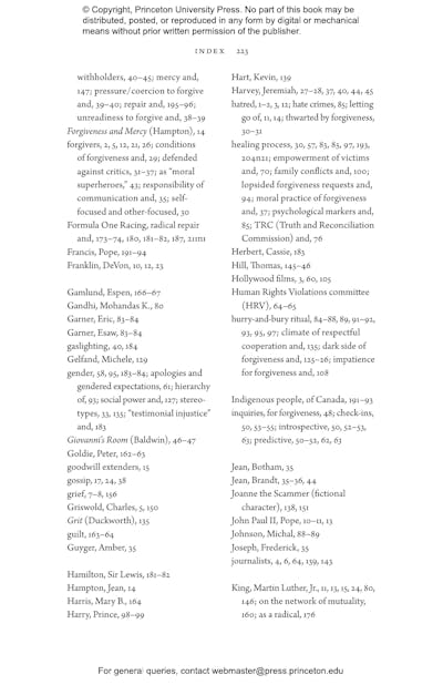 Failures of Forgiveness | Princeton University Press