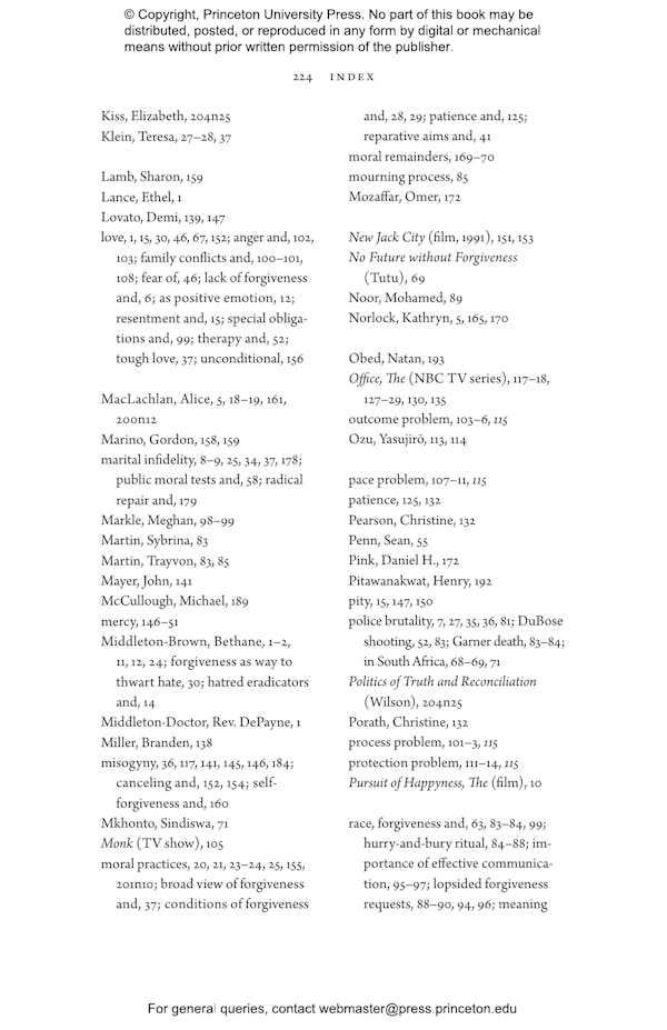 Failures of Forgiveness | Princeton University Press